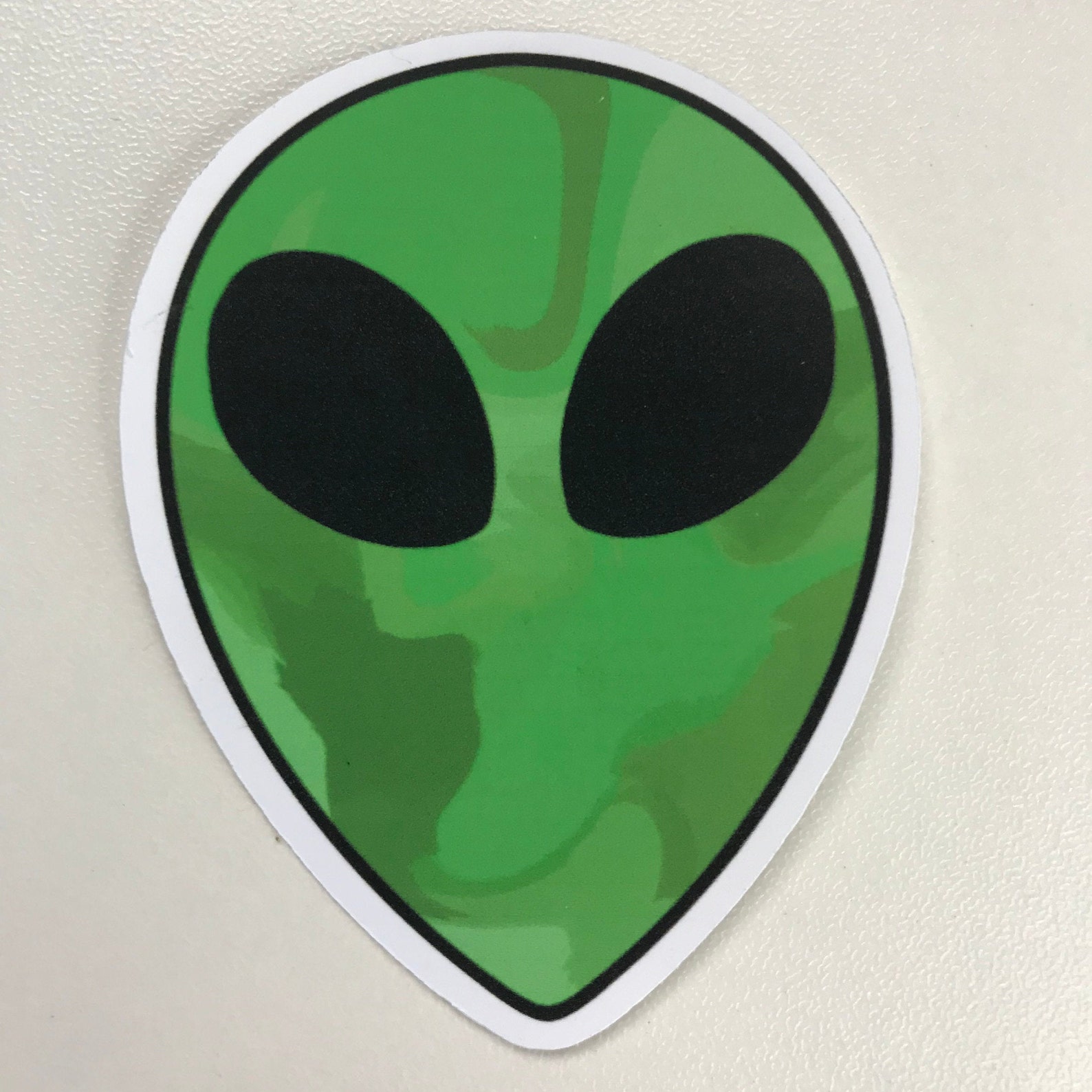 Alien Head Sticker - Etsy
