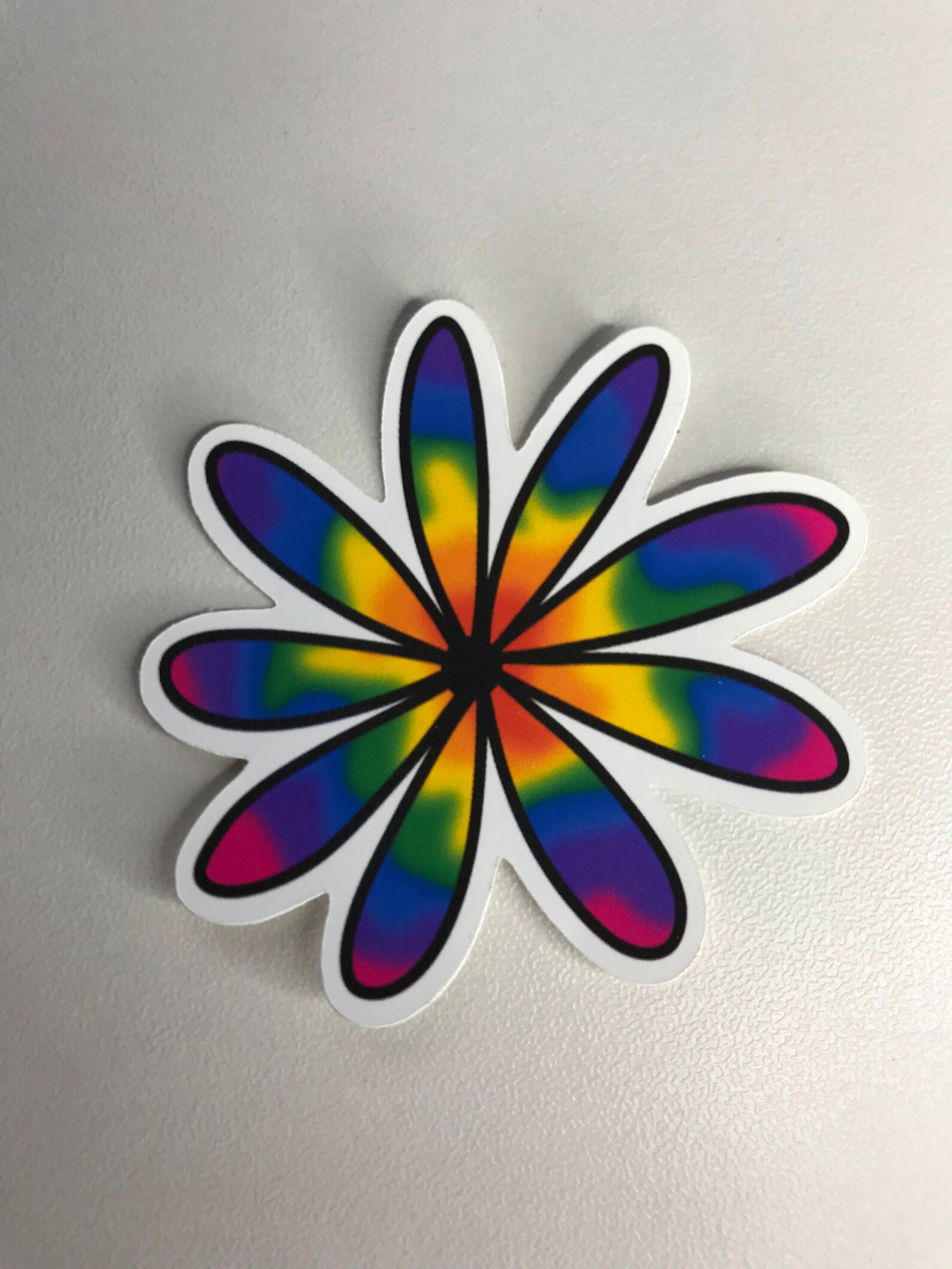 Trippy Flower Sticker - Etsy