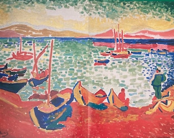 Andre Derain Exhibition Poster, Port, French Expressionist Print ...