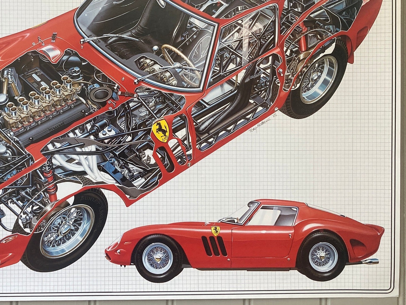 Vintage/ferrari 250 Gto/poster/wall Art/home Decor - Etsy