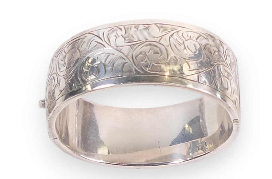 Vintage Birmingham Silver Bracelet Bangle - Etsy
