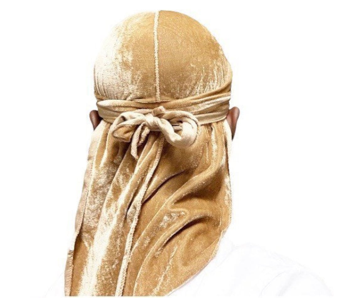 Golden velvet Durag - Etsy