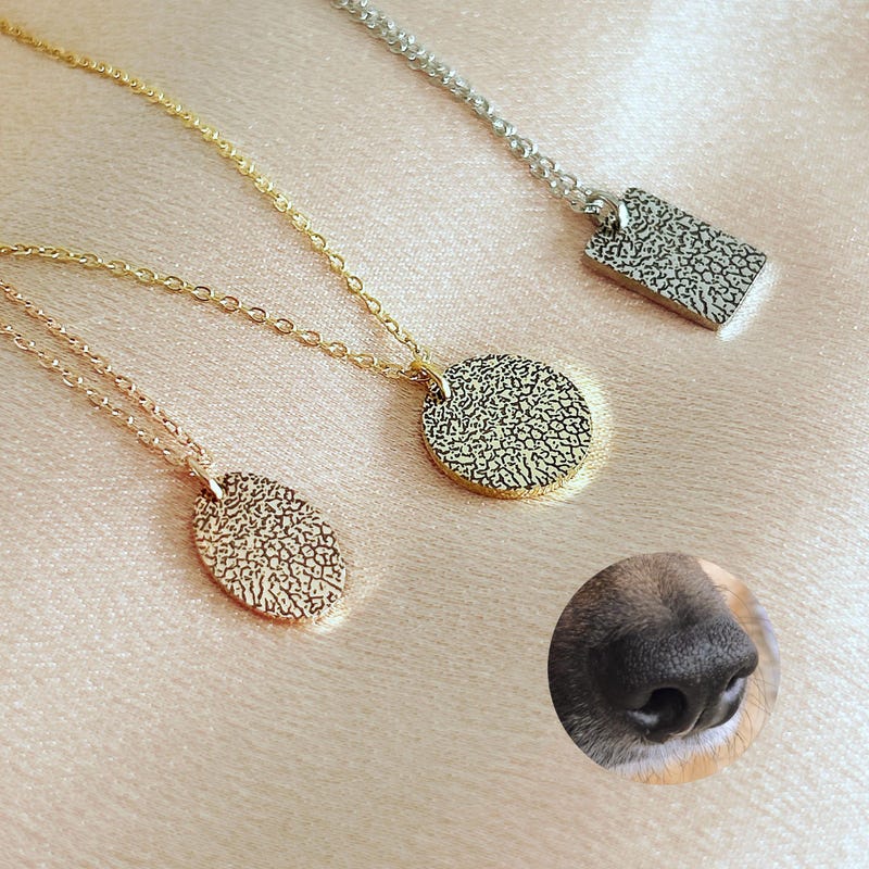 Dog Nose Print Chain Man - Etsy UK