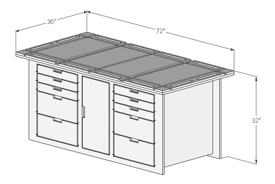 Mobile Assembly Table/workbench Plans - Etsy