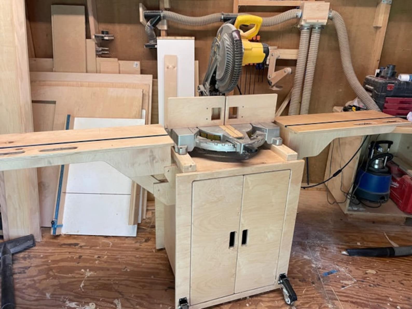 Mobile Miter Saw Station Plans - Etsy