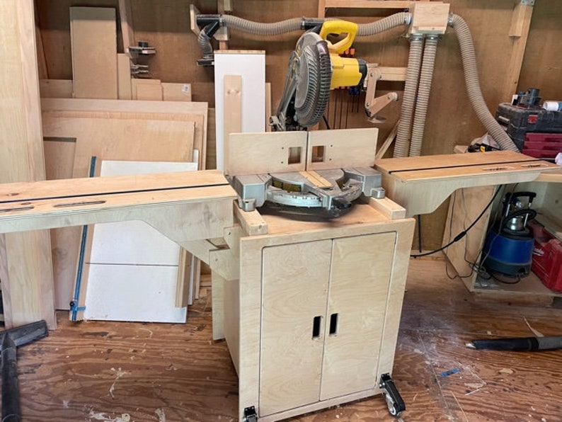 Mobile Miter Saw Station Plans - Etsy