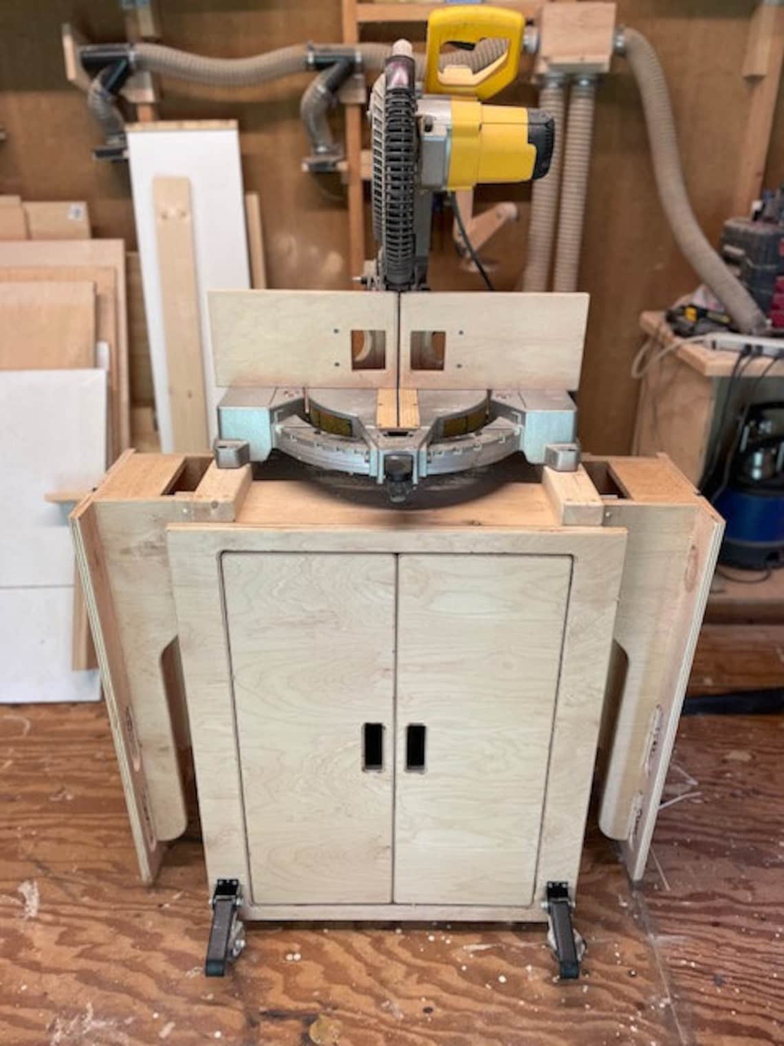 Mobile Miter Saw Station Plans - Etsy