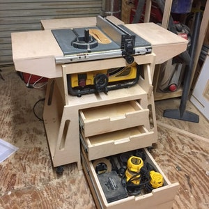Dewalt Table Saw Station Plans - Etsy