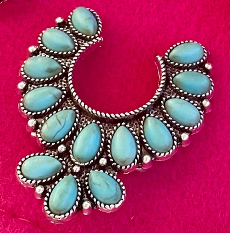 Turquoise Concho Hat Pins - Etsy