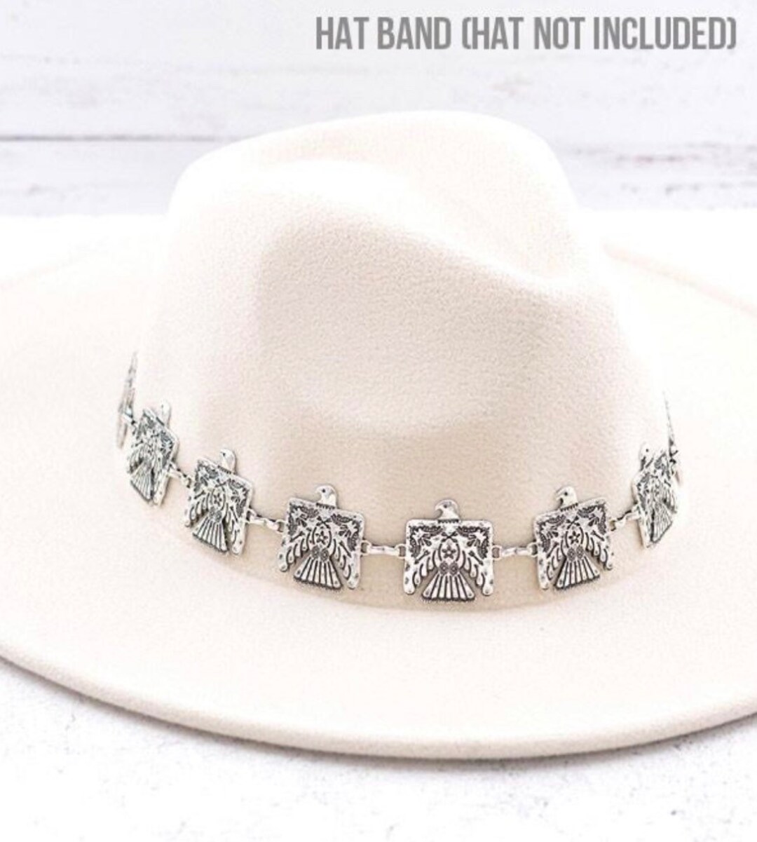 Thunderbird Concho Hat Band - Etsy