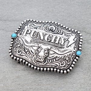 Punchy Belt Buckle - Etsy