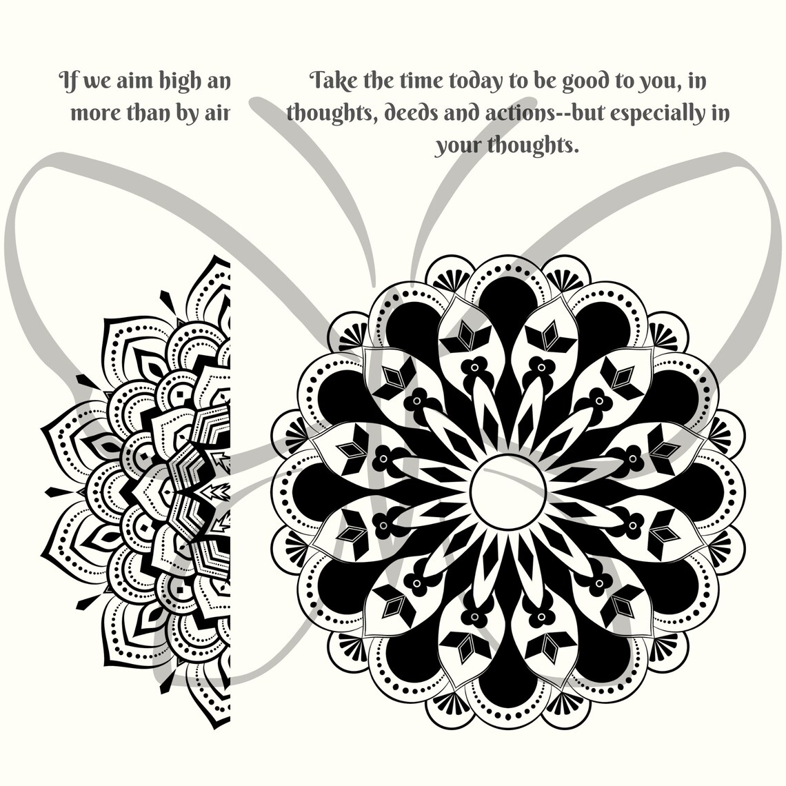 25 Mandala Coloring Pages With Inspirational Messages Mandala - Etsy