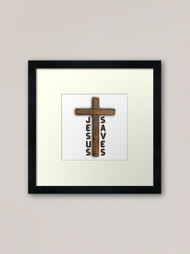 Jesus Saves | Cross - Etsy