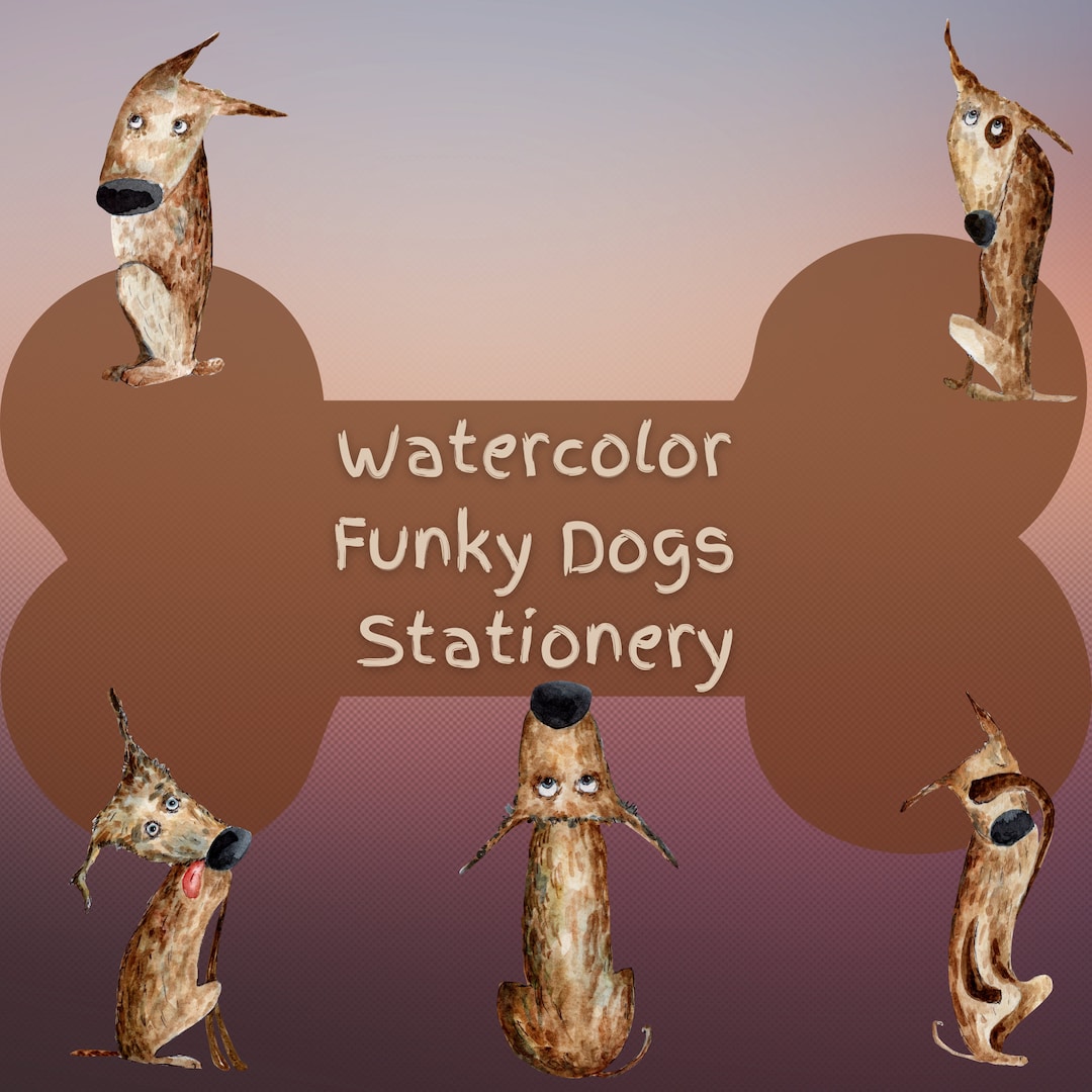 Funky Dogs Printable Stationery Paper, Dogs Printable Stationery Paper ...