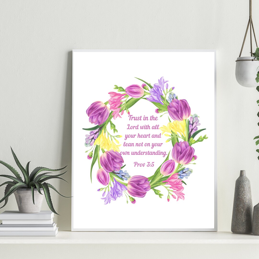 Proverbs 3:5 - Trust in the Lord With All Your Heart - Christian ...