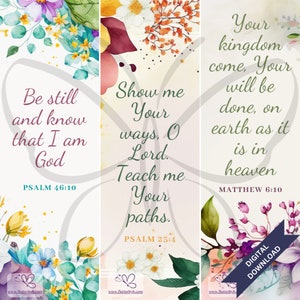Printable Bookmarks, Christian Gift, Bible Verse Printable, Bookmarks ...