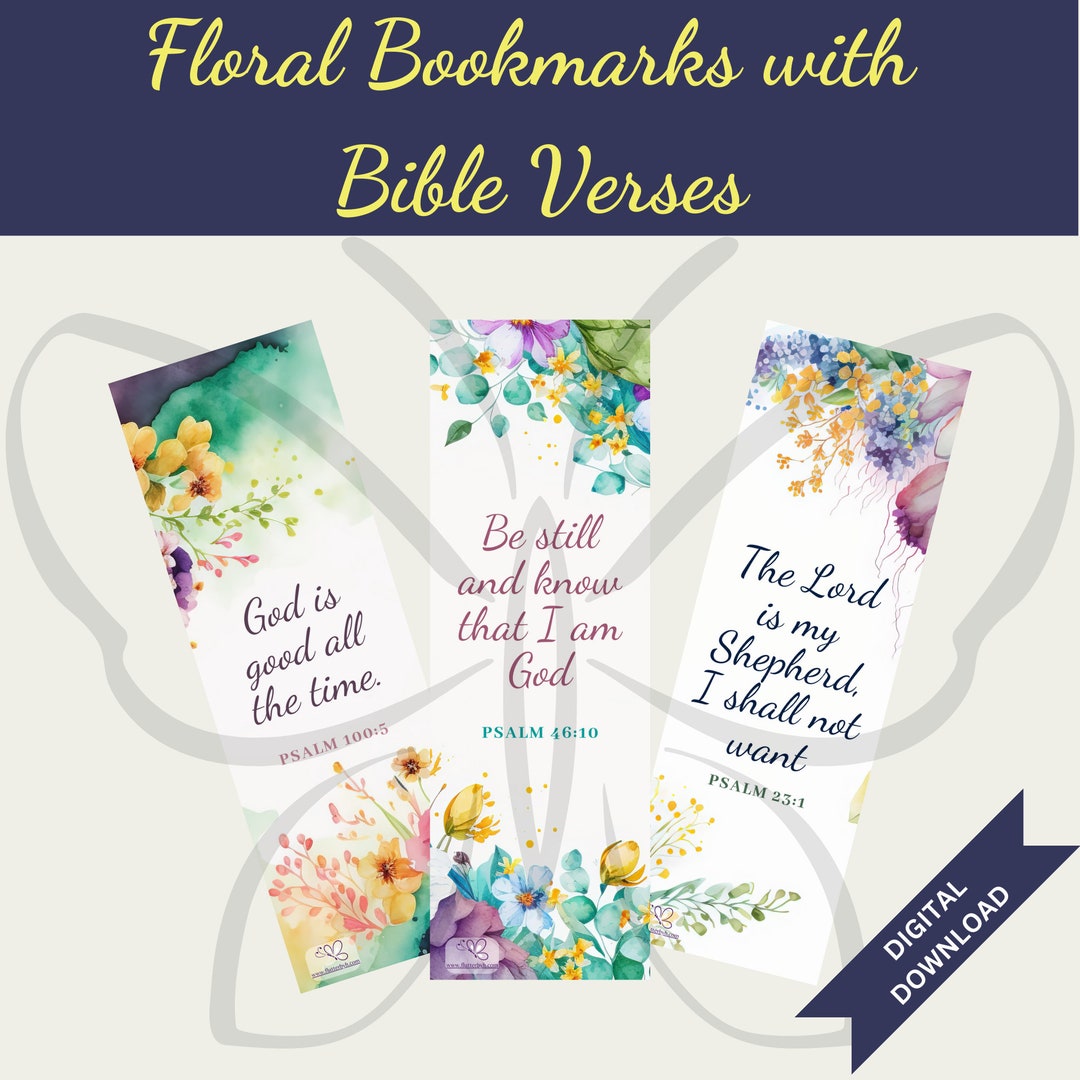 Printable Bookmarks, Christian Gift, Bible Verse Printable, Bookmarks ...