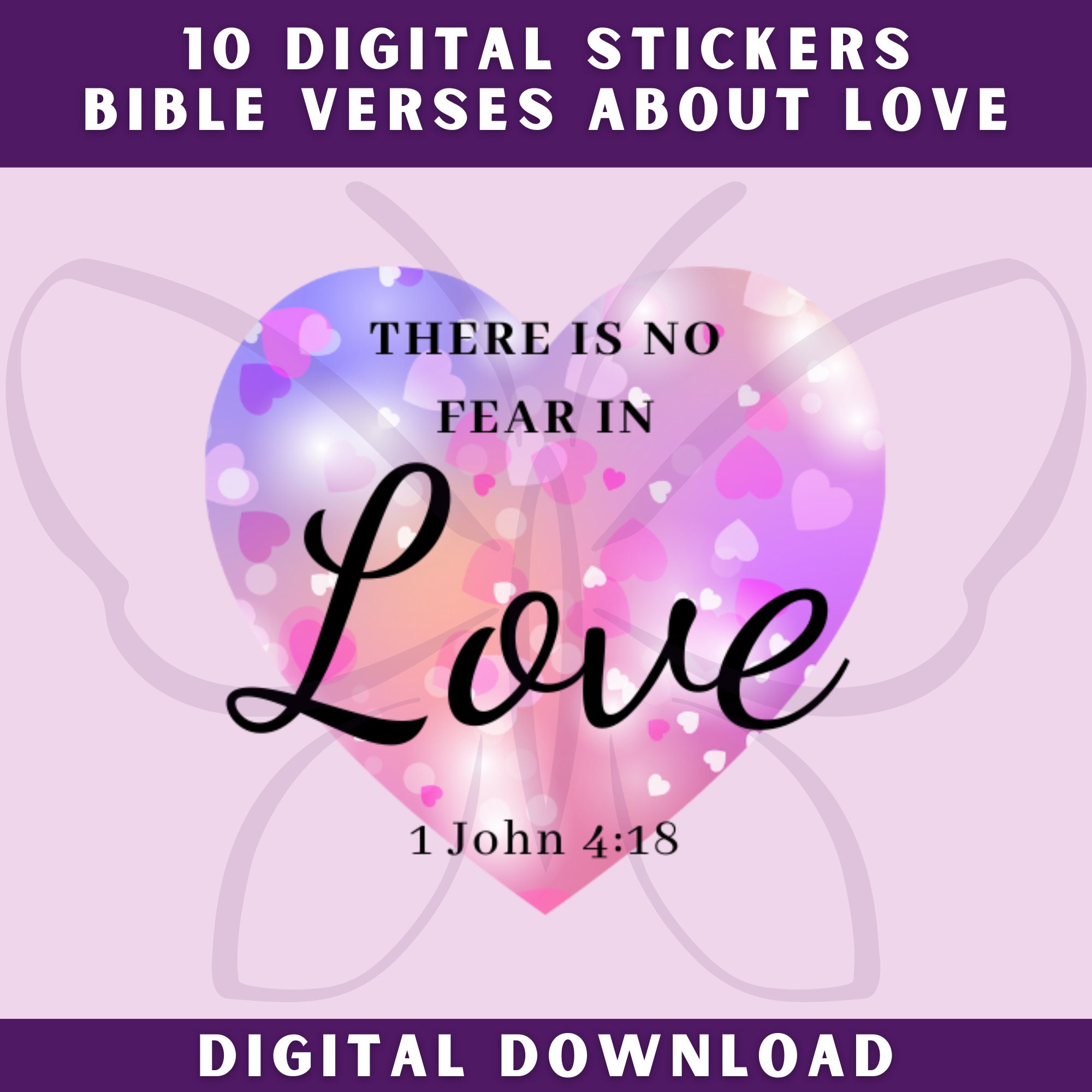 Bible Verses About Love, Christian Gift, Bible Verse Printable, Digital ...