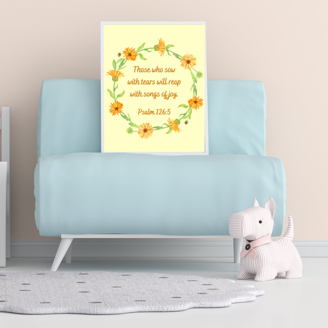 Psalm 126:5, Christian Gift, Bible Verse Printable, Scripture Wall Art ...