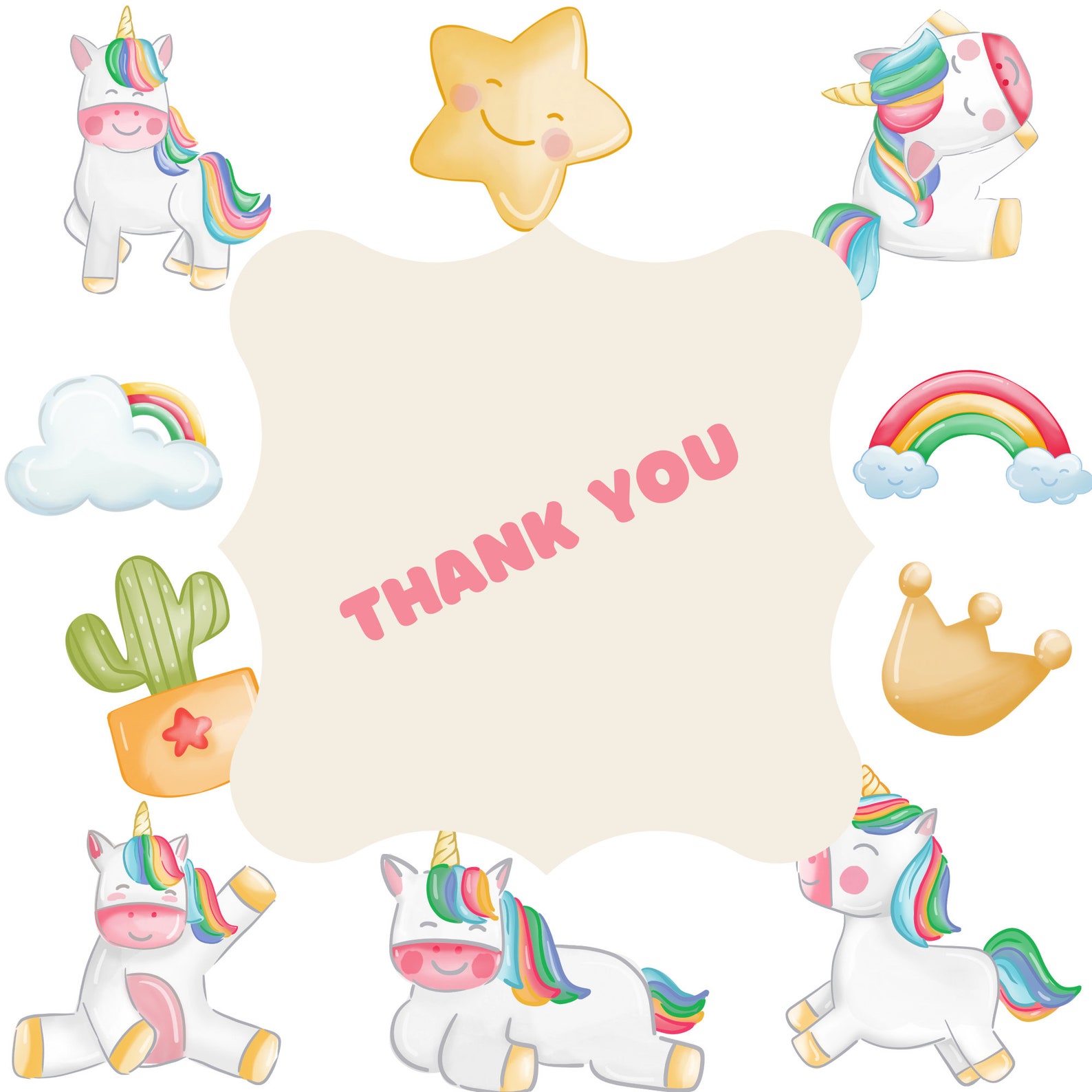 Cute Unicorn Printable Stationery Paper / Unicorn Printable Stationery ...