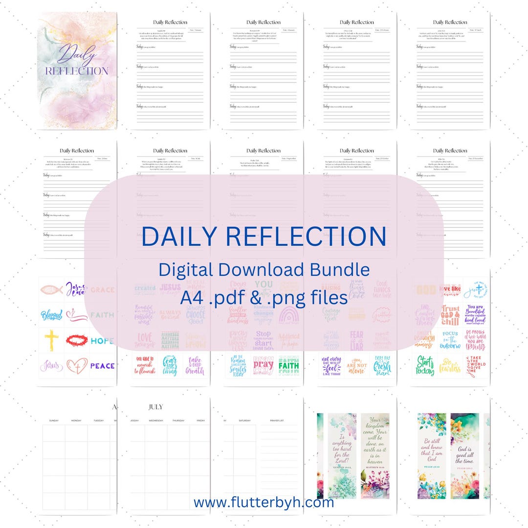 Daily Reflections With Bible Verse 366 Days | Any Year Calendar ...
