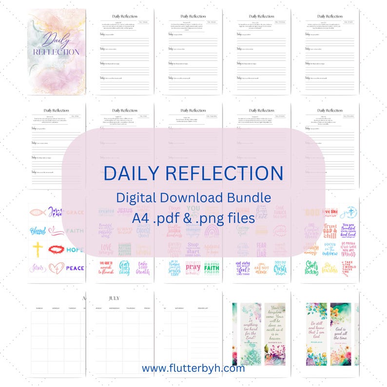 Daily Reflections With Bible Verse 366 Days | Any Year Calendar ...