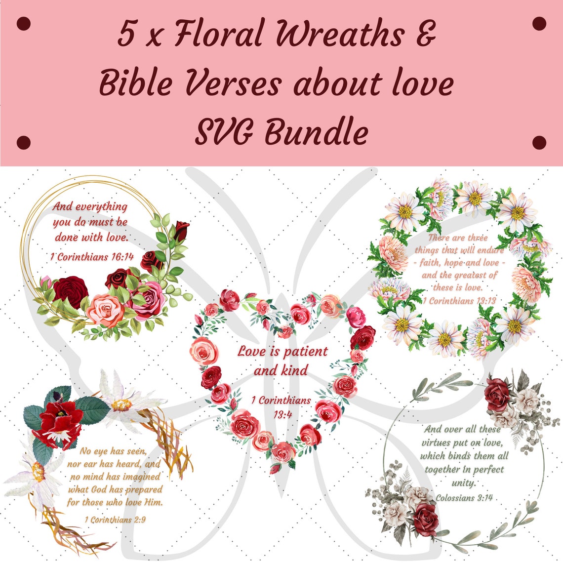 Bible Verse SVG Bundle, Christian Gift, Bible Verse Printable ...