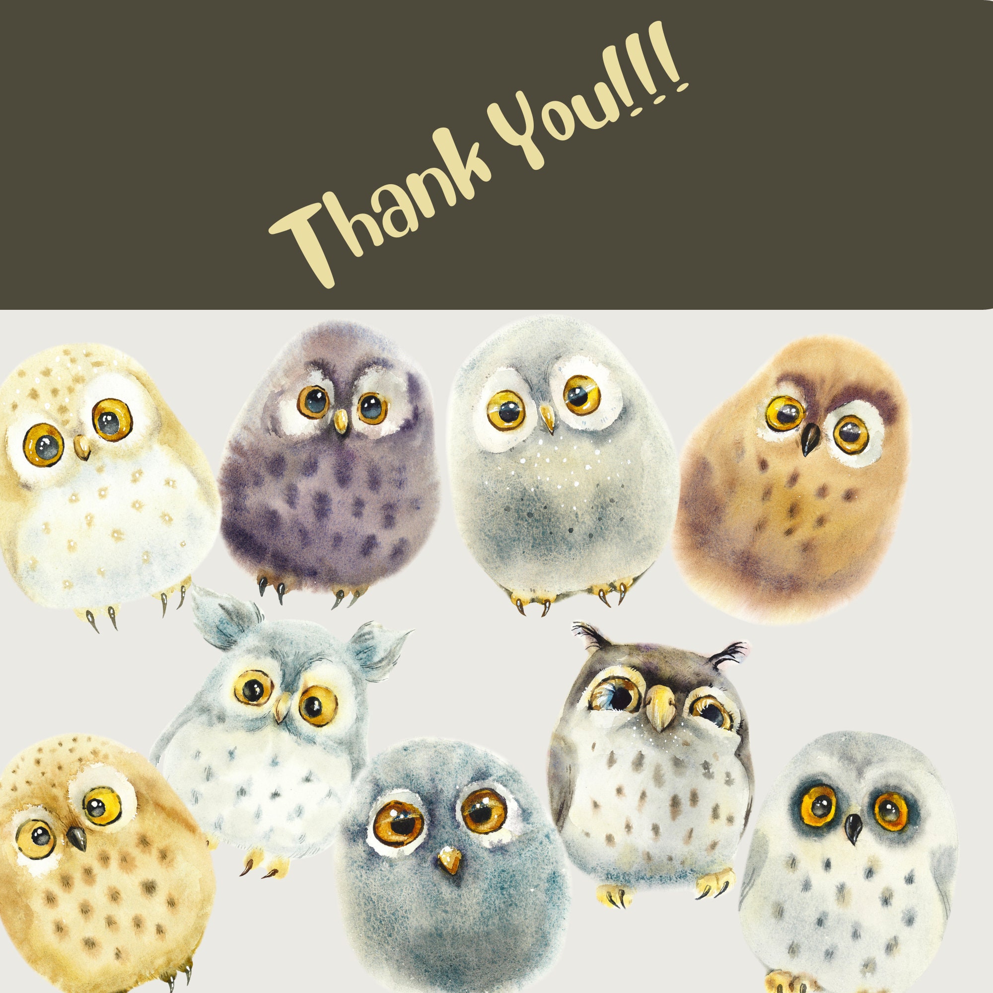 Owl Watercolor Printable Stationery Paper, Owl Printable Paper ...