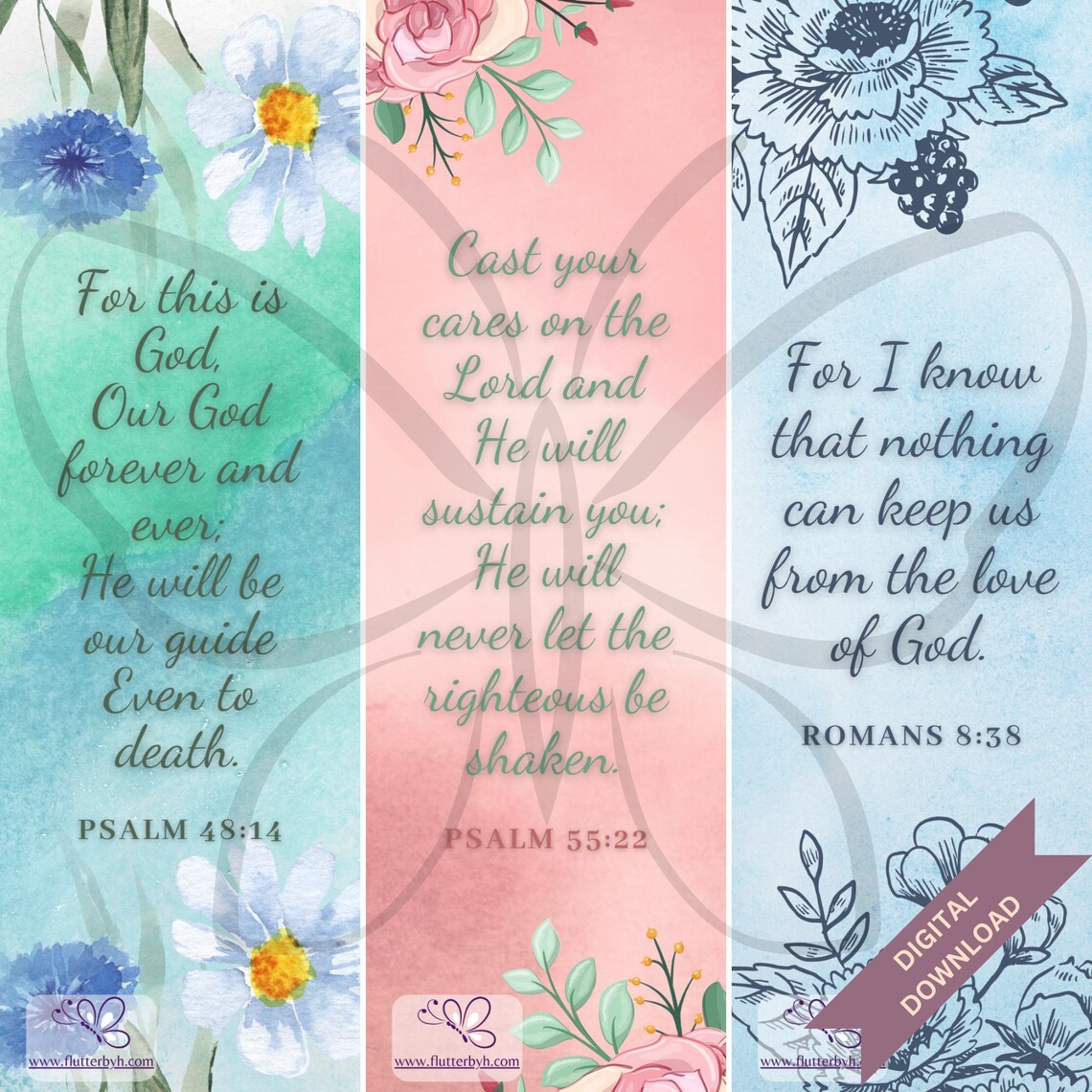 Printable Bookmarks, Christian Gift, Bible Verse Printable, Bookmarks ...
