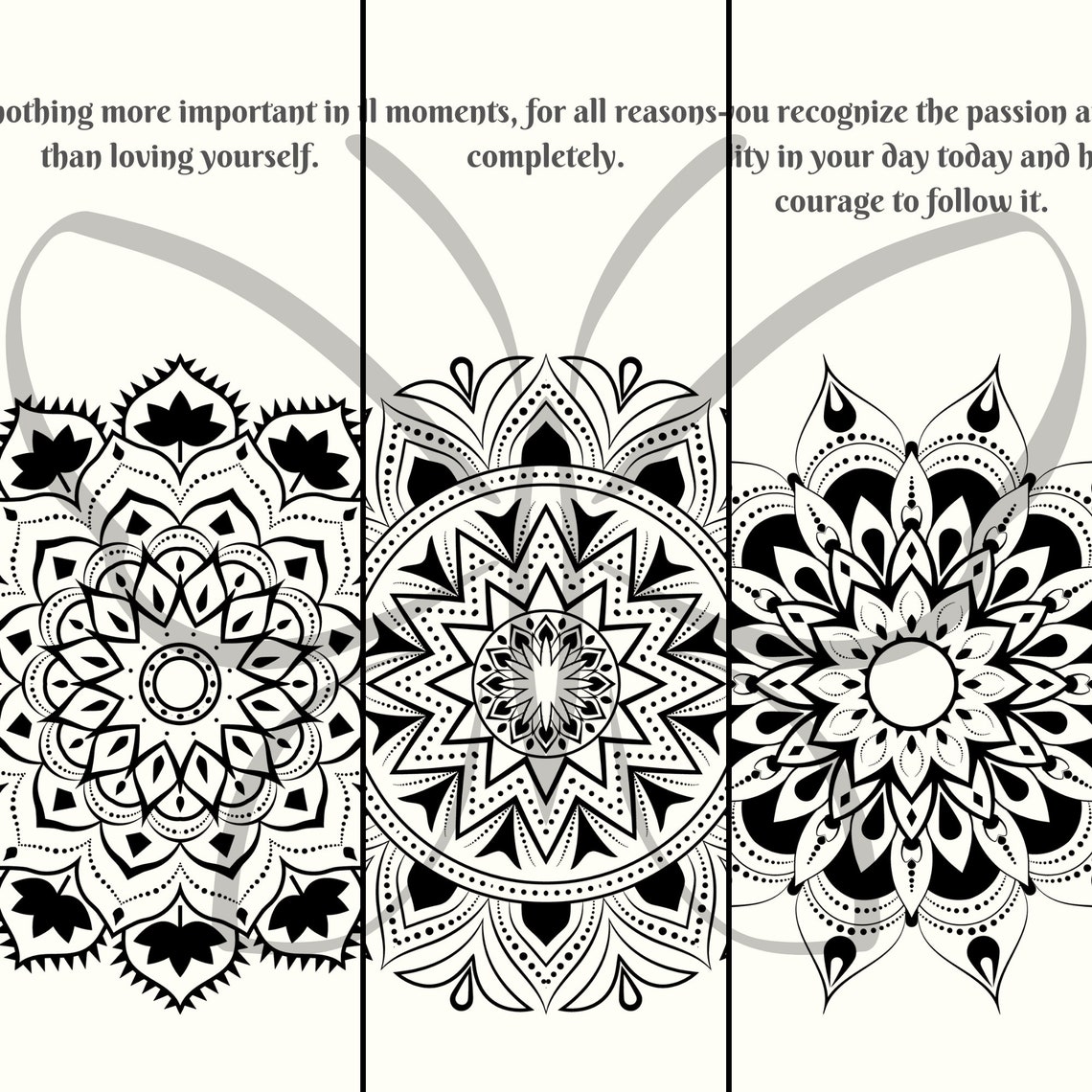 25 Mandala Coloring Pages With Inspirational Messages Mandala - Etsy