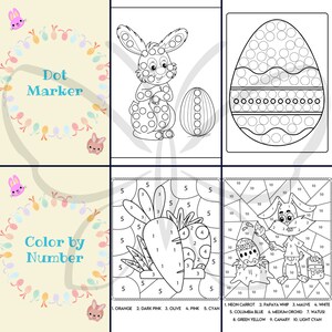 300 Pages Easter Activity Bundle, Easter Activity Book, Coloring Pages ...