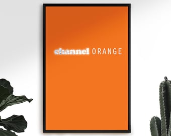 Orange Poster | Etsy
