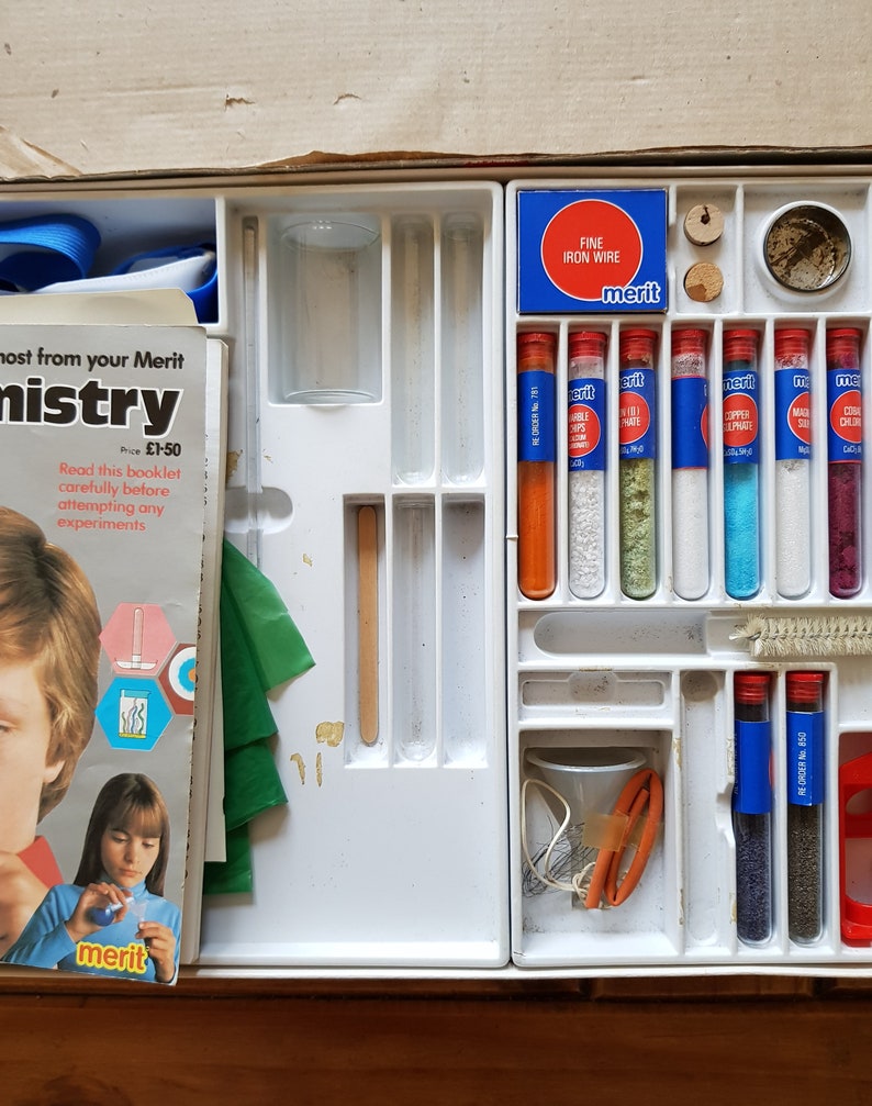 Vintage Merit Chemistry Set No 2 Cat No 0802 - Etsy