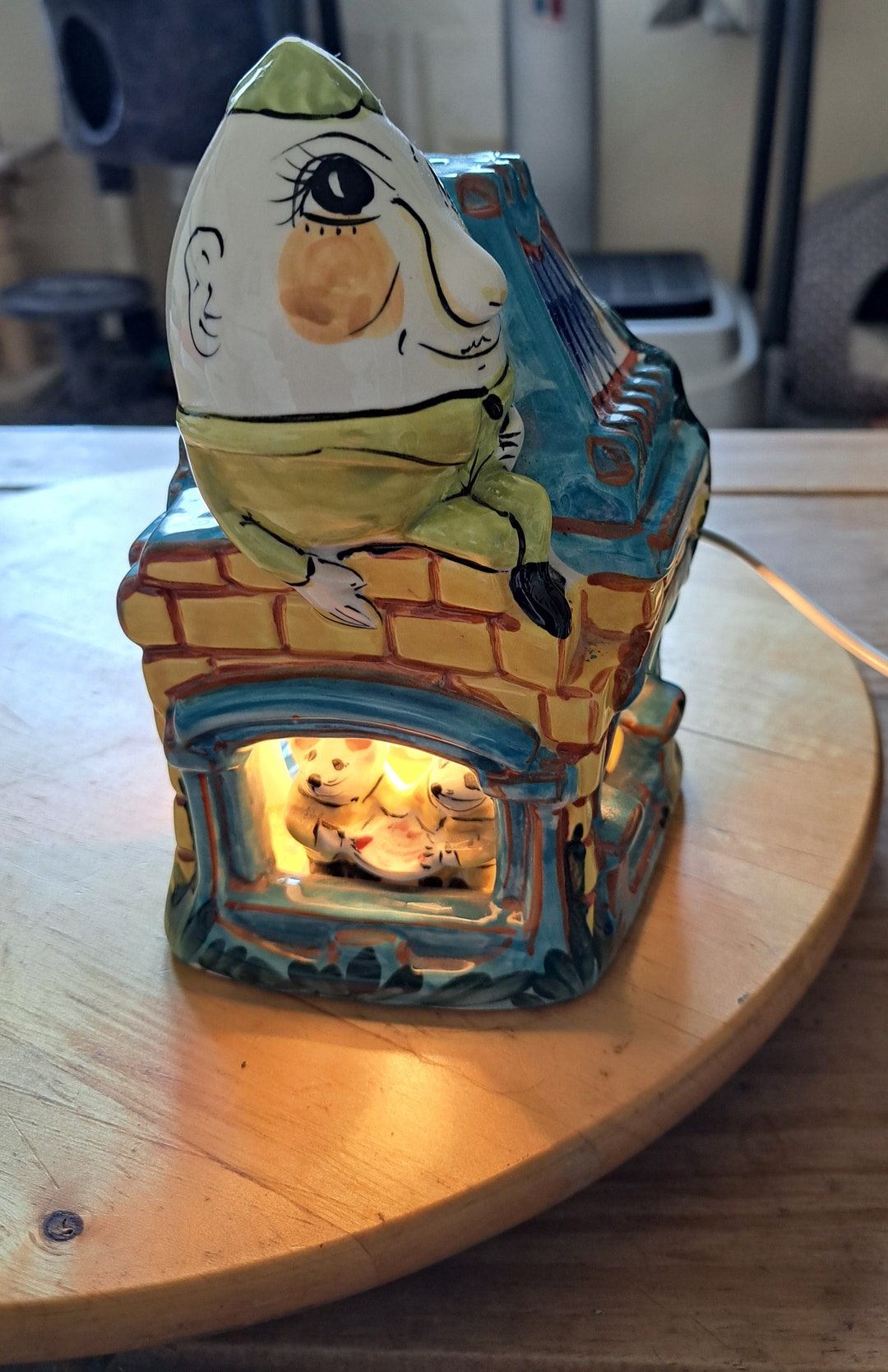 Vintage Derek Fowler Humpty Dumpty Night Light 1970 - Etsy