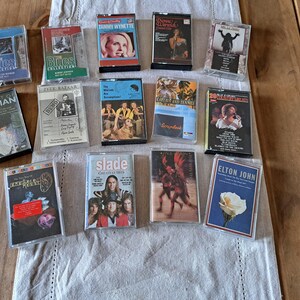 Variety of Cassette Tapes Slade Tammy Wynette Robert Johnson Paul Simon ...