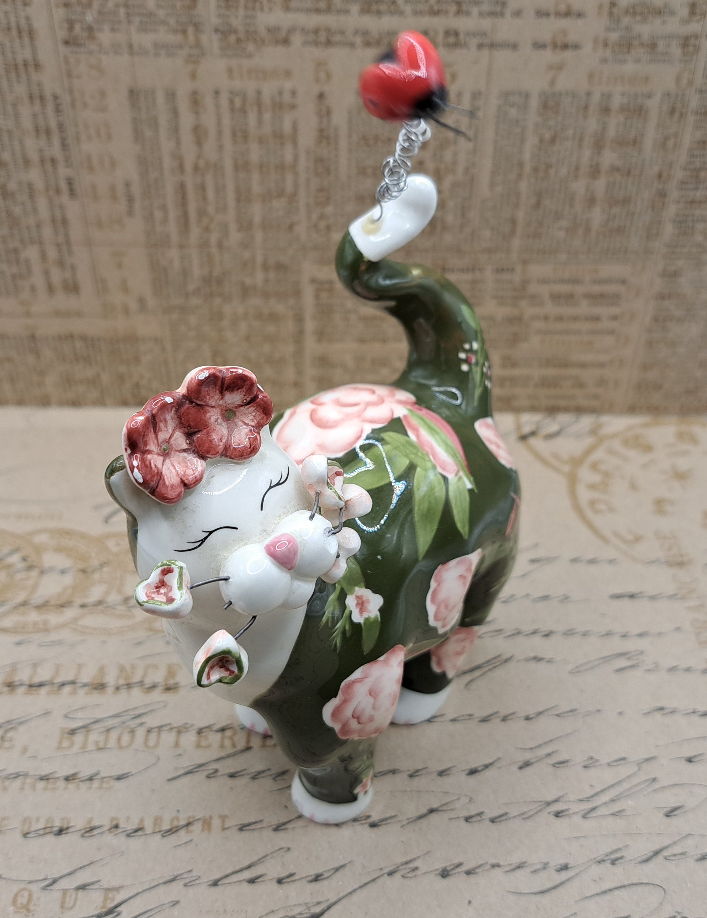 Vintage Amy Lacombe Willits Whimsiclay Cat Figurine Number 15344 - Etsy