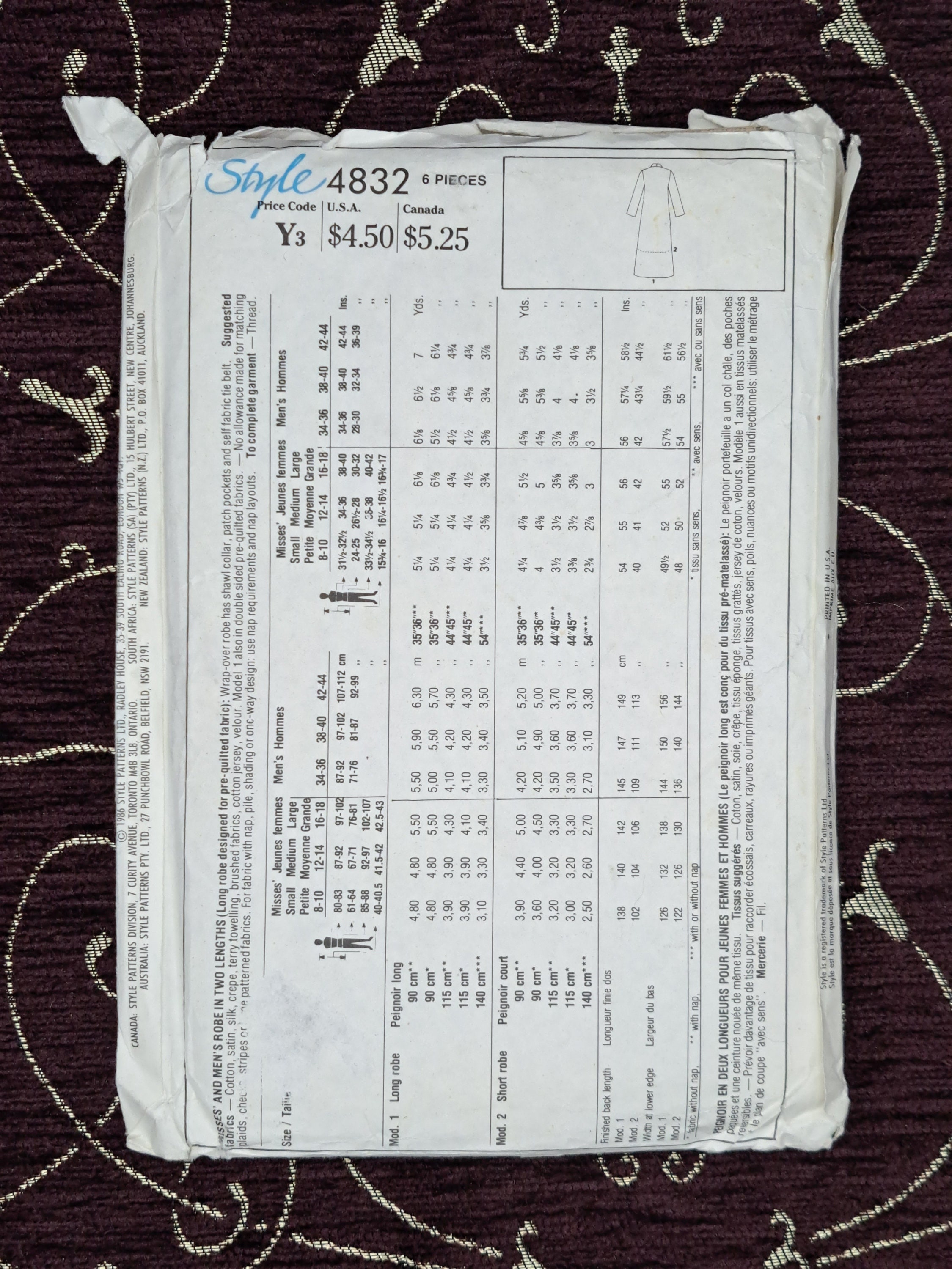 Vintage Sewing Patterns Style 4832 Burda 3145 and Butterick 4541 Dress ...