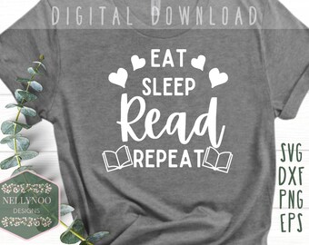 Eat Sleep Read - Etsy