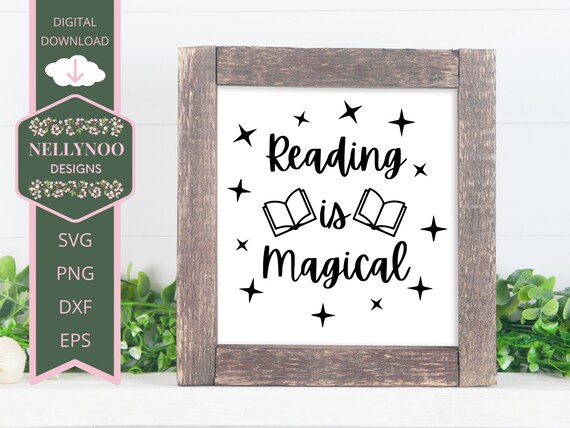 Reading is Magical SVG Reading Svg Book Lover Cut Files | Etsy