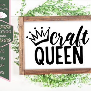 Crafting Svg Craft Queen Svg Crafting Cut Files Mom Shirt | Etsy