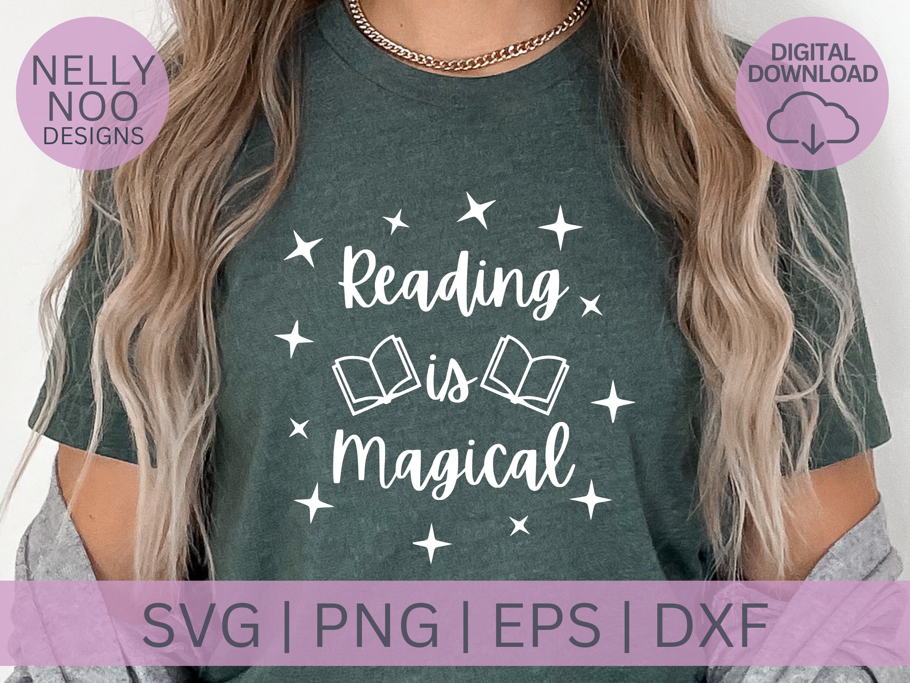 Reading is Magical SVG, Reading Svg, Book Lover Cut Files, Teacher SVG ...