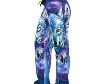 Wolf Pajama Pants - Etsy