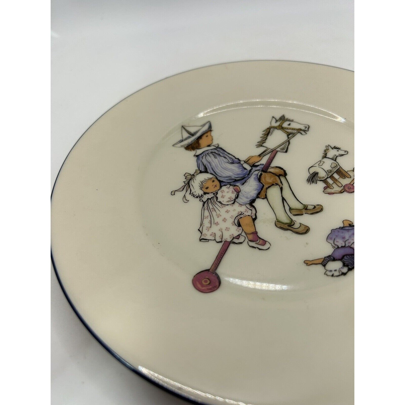 LENOX SPECIAL Plates Children Playing W Toys Horse Pony 8 Salad - Etsy
