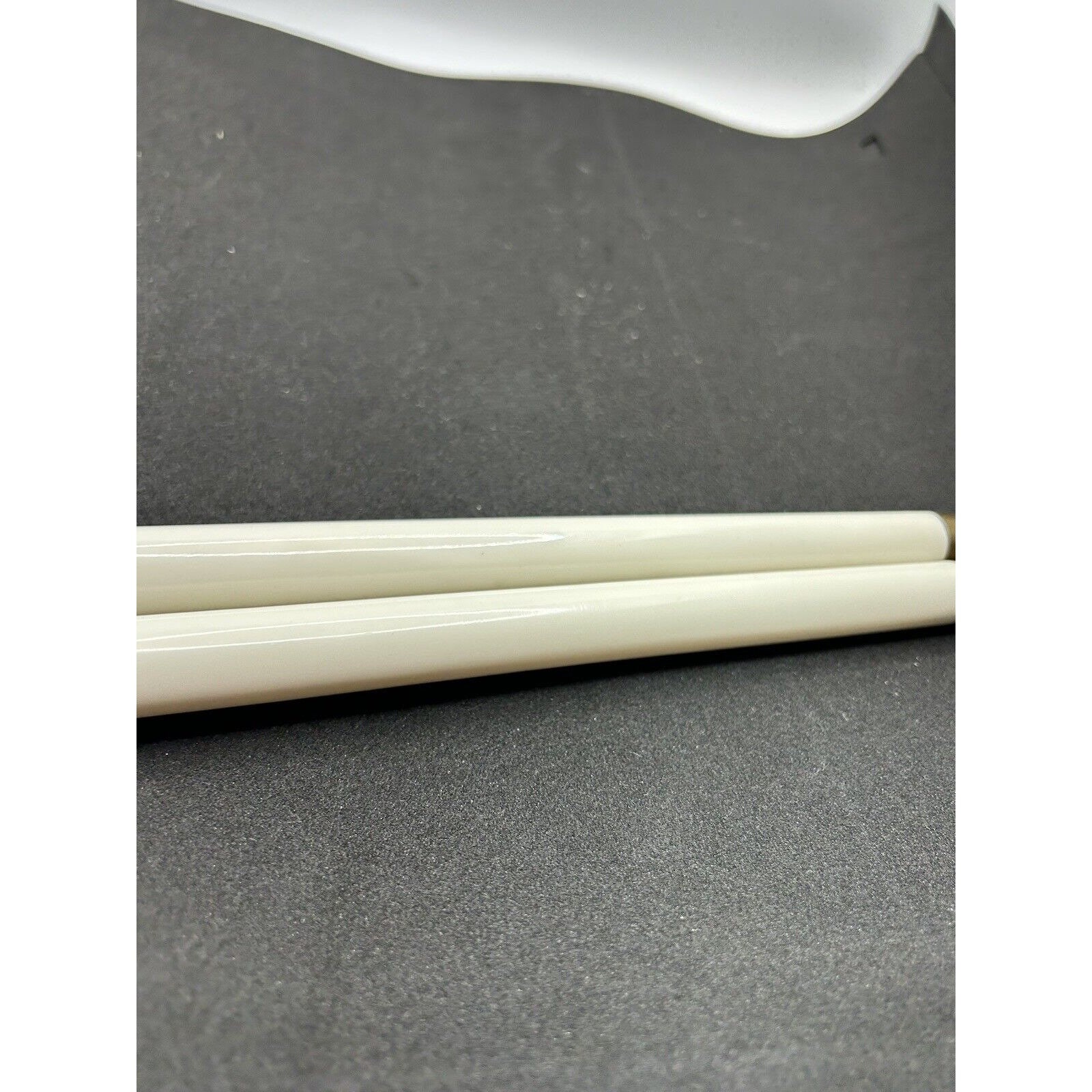 Pair Gold Tip MCM Refillable Candle Sticks Amber Glo Everlasting White ...