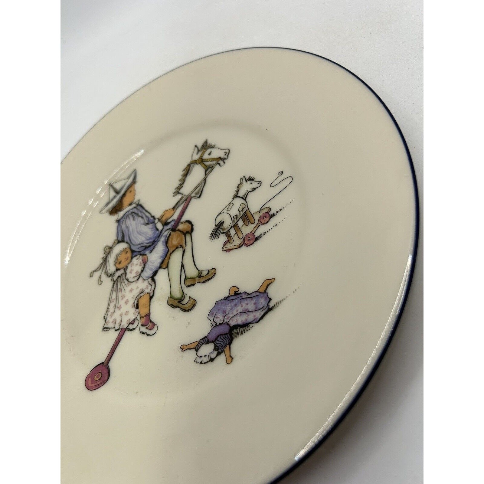 LENOX SPECIAL Plates Children Playing W Toys Horse Pony 8 Salad - Etsy