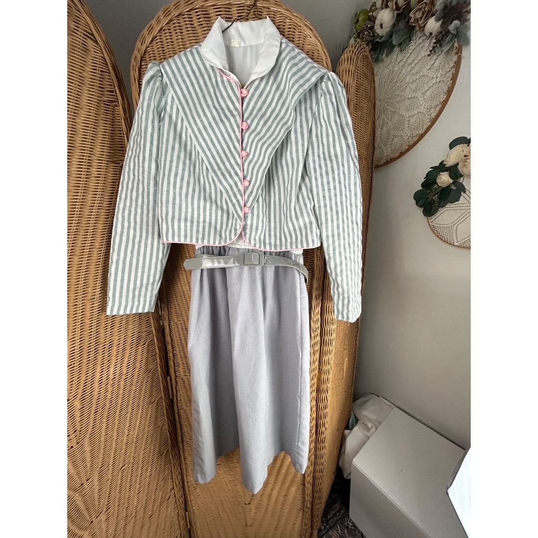 Vintage Dress Suit 80's John's Girls Secretary Geek - Etsy