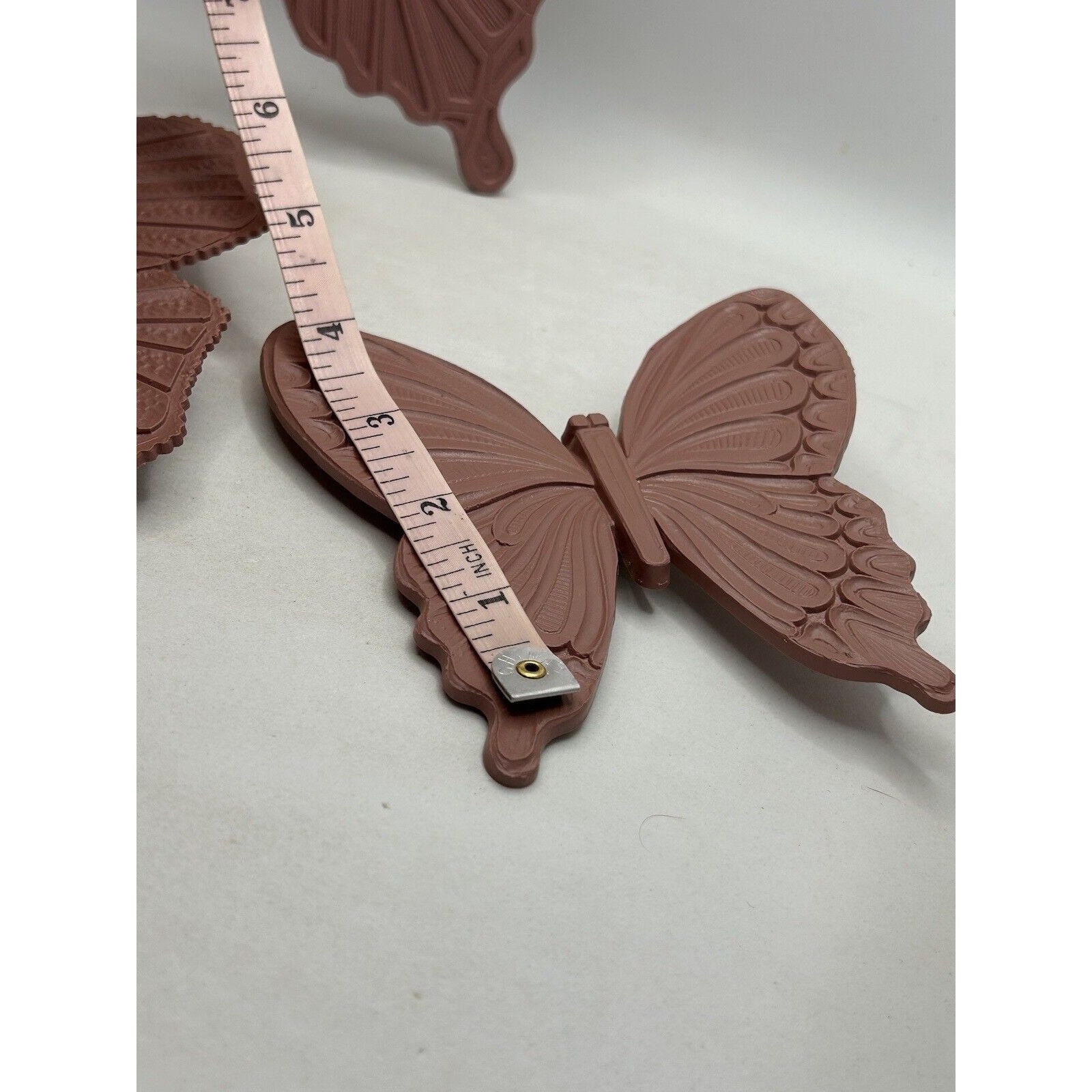 Syroco Wall Plaques Butterflies Set of 3 Dusty Rose Mauve - Etsy