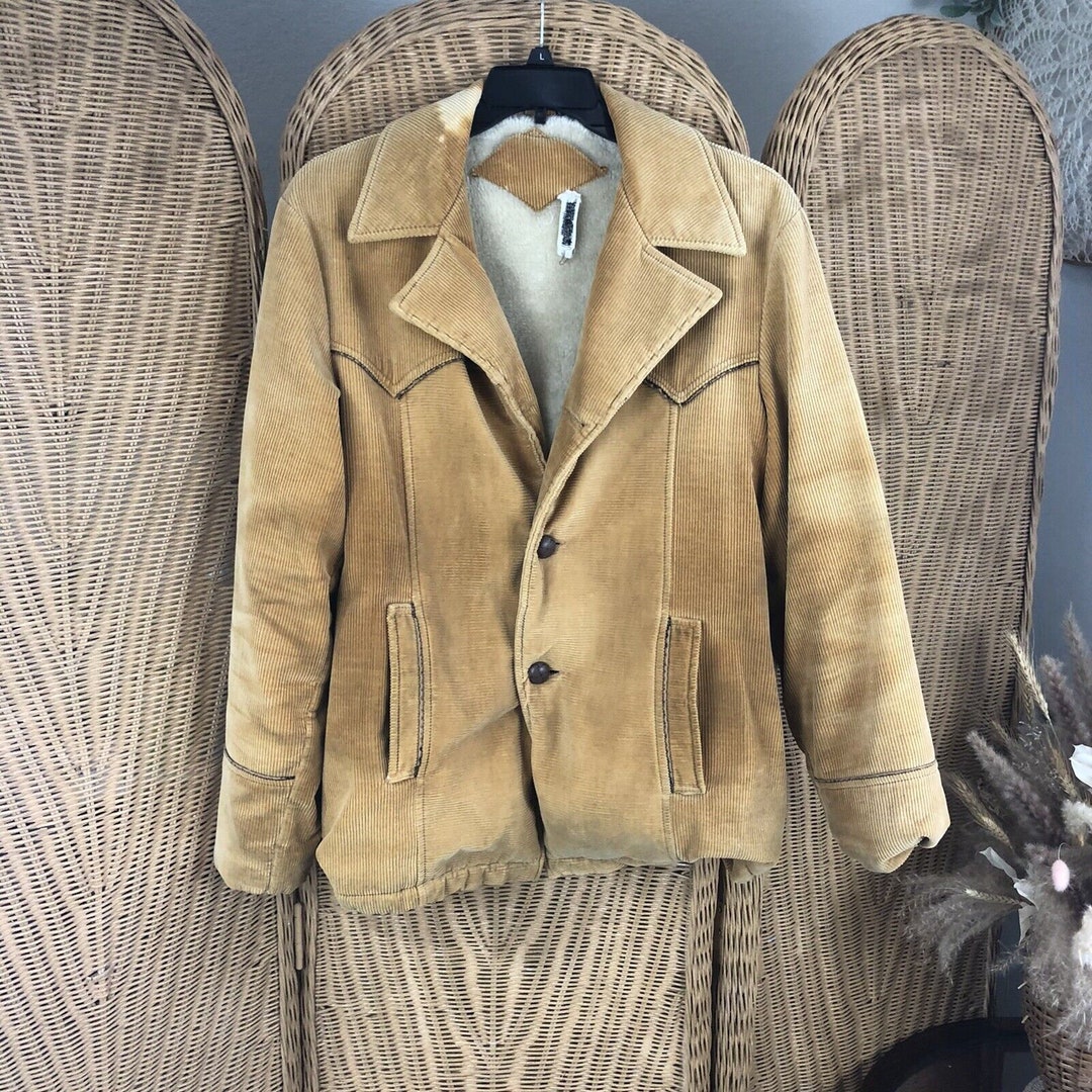 Vintage Corduroy Jacket Mens Distressed Small - Etsy