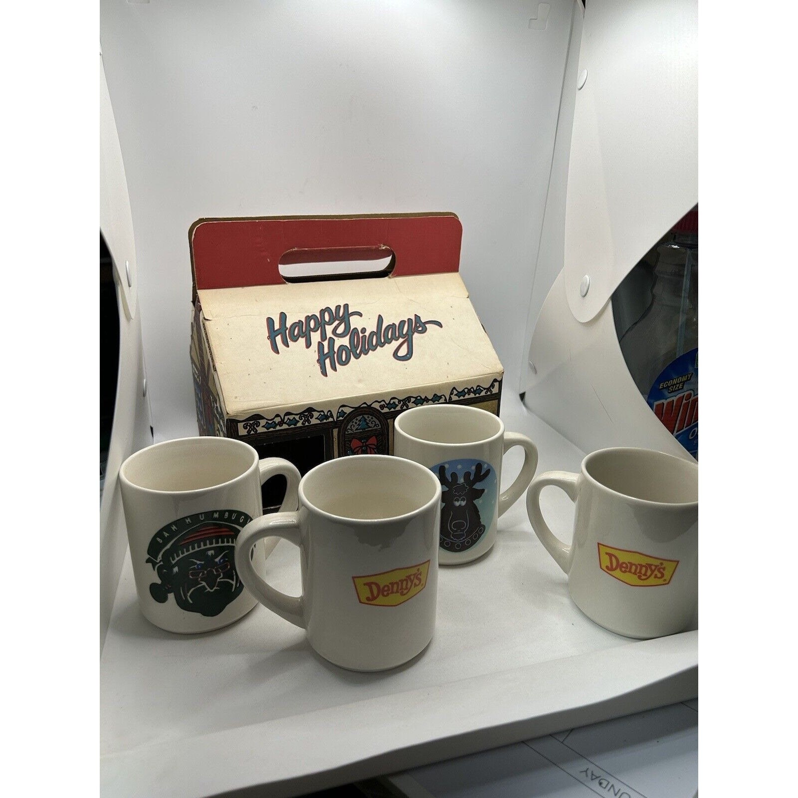 Vintage Dennys Restaurant Holiday Mugs Magic Color Set of 4 - Etsy