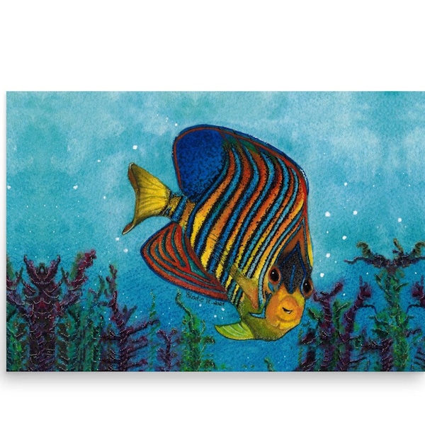 Angelfish Painting - Etsy